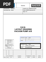 Layout - Foundation Drawing - Air Blower | PDF | Mechanical Engineering ...