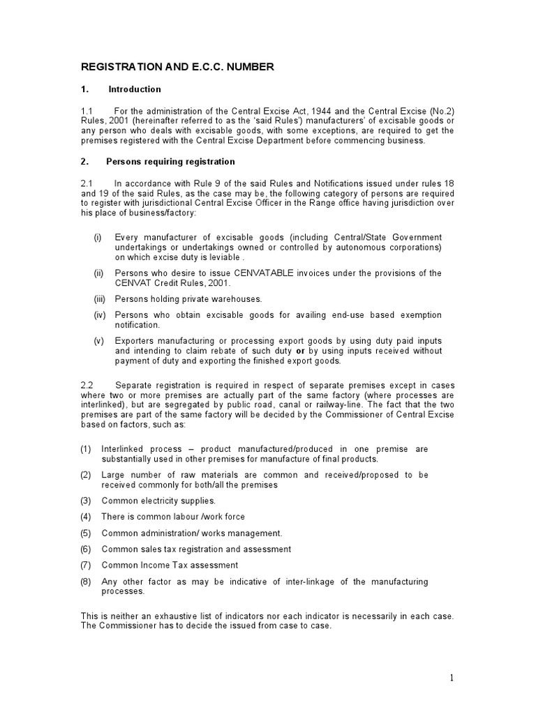 Excise Manual | PDF | Customs | Economies