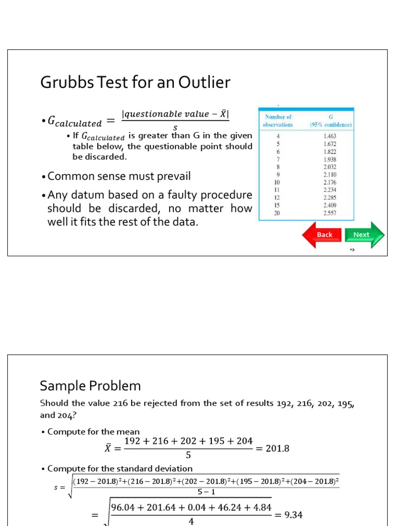Grubbs Test Significant Figures | PDF | Significant Figures | Rounding