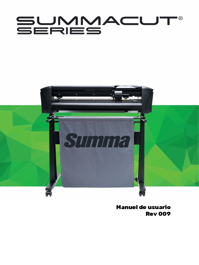 Summa SUMMACUT D120 Manual Del Usuario | PDF | Enchufes y tomas de ...