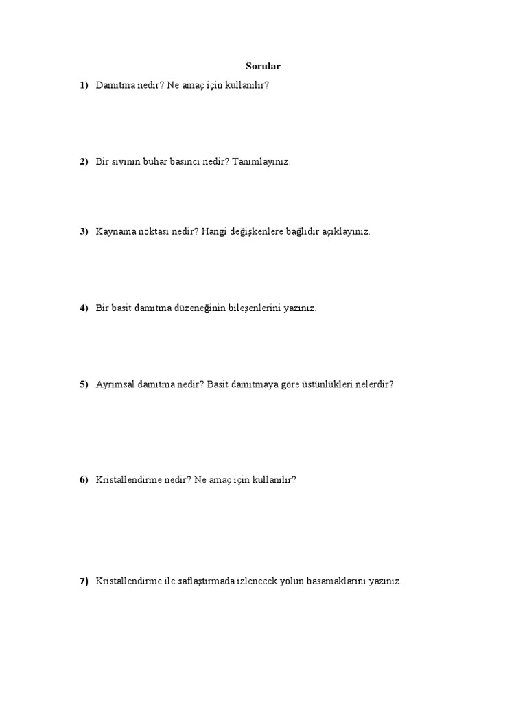 Deney 3 Sorular | PDF