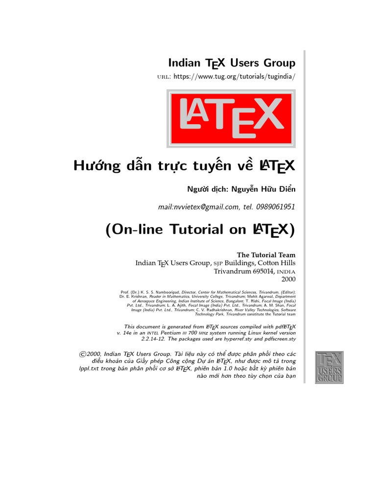 Book Tutor Latex | PDF