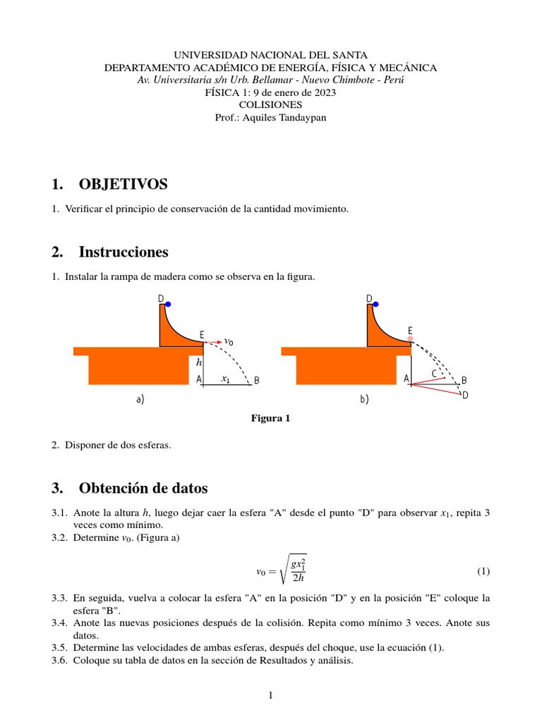 Colisiones Presen | PDF | Impulso | Elasticidad (Física)