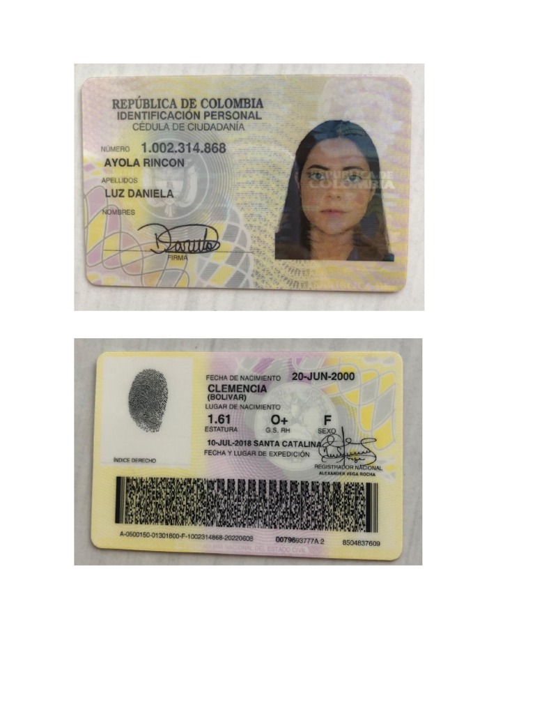 Cedula Daniela | PDF