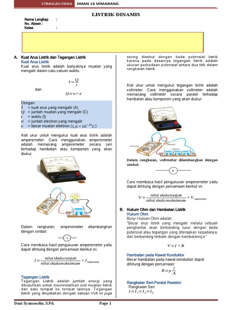 Latihan Soal Listrik Dinamis | PDF