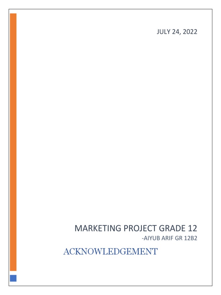 Marketing Project by Aiyub 12B2 | PDF | Brand | Packaging And Labeling