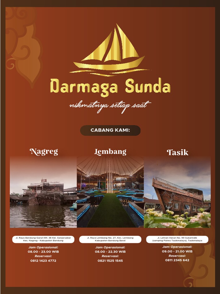 Menu Darmaga Sunda Lembang | PDF