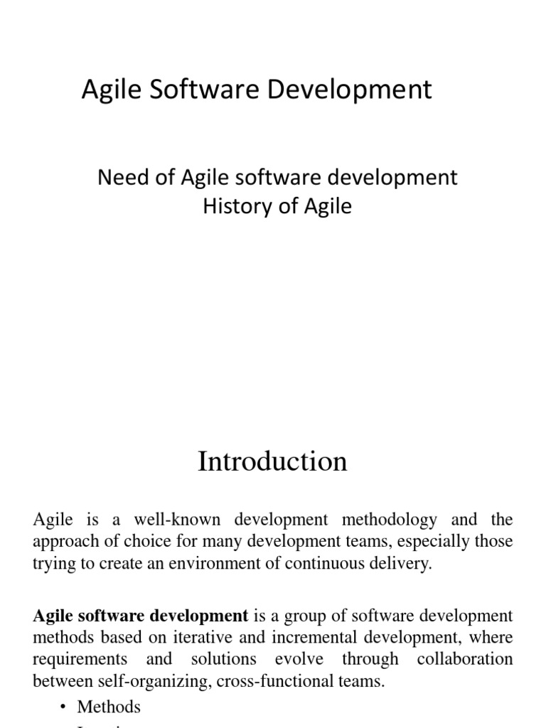 Unit 1 Agile 7th Sem Cse Pdf Software Development Process Agile Software Development 