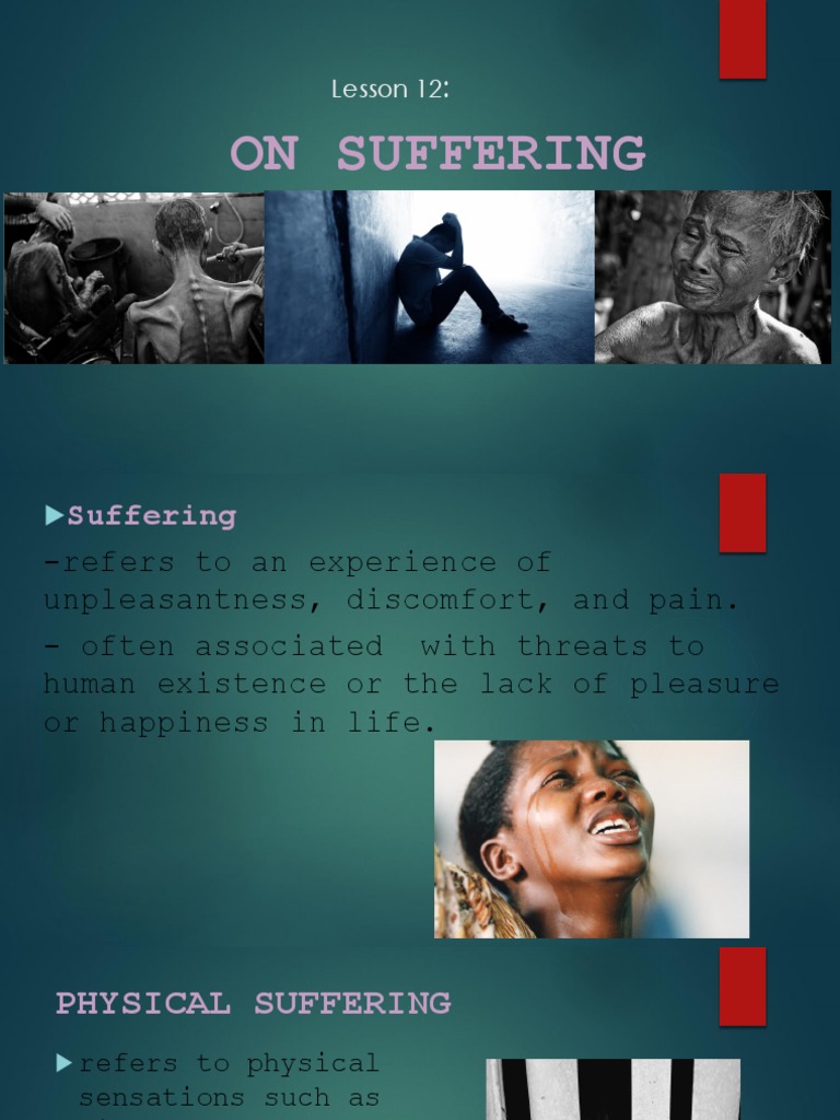 Lesson 12 - On Suffering | Download Free PDF | Suffering | Anxiety
