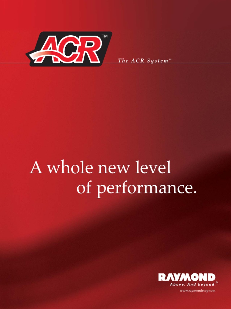 ACR System Brochure | PDF | Electric Motor | Battery Charger