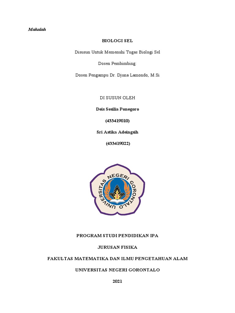 Makalah Biologi Sel | PDF