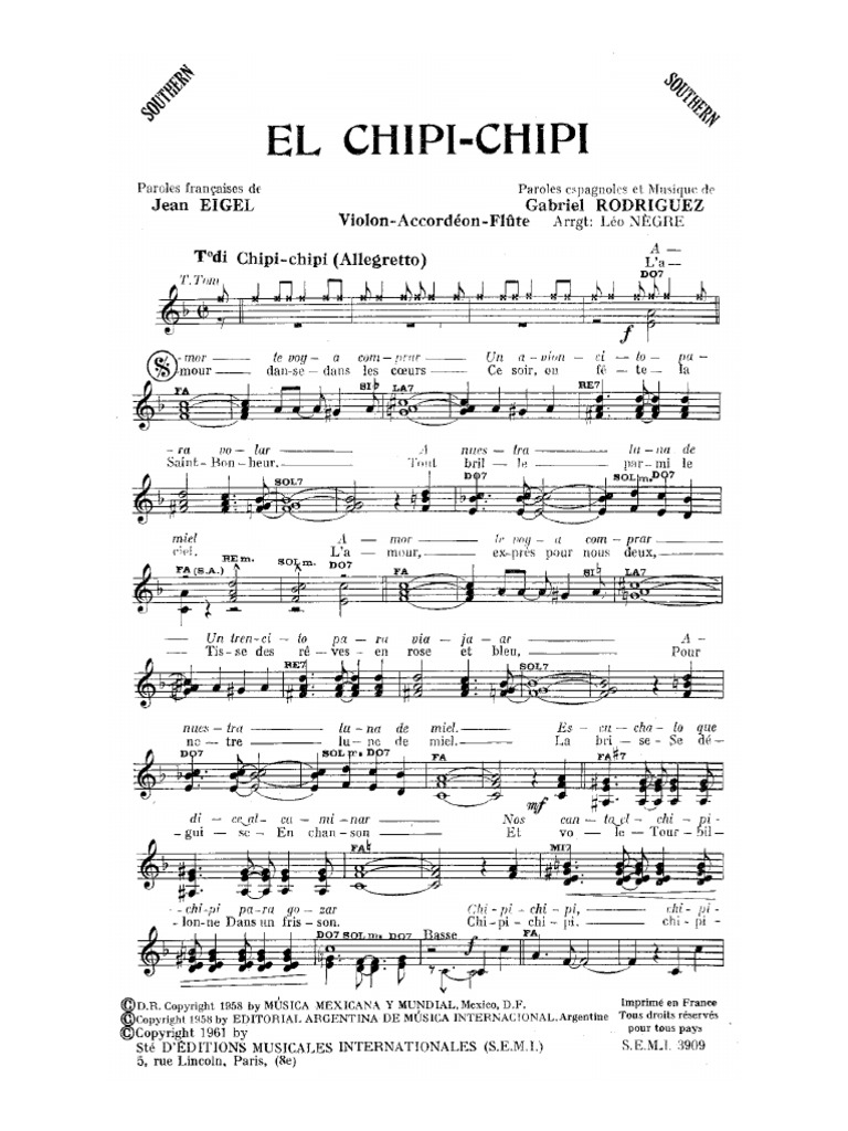 Chipi Chipi (Gabriel Rodriguez) | PDF