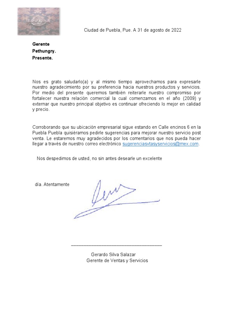 Cartas A Clientes | PDF