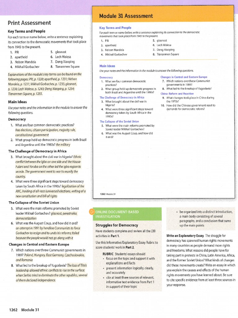 Unit 6 Assessment Pdf