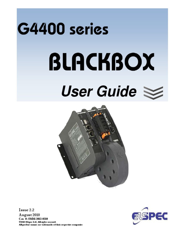 Elspec G4400 Blackbox Fixed Power Quality Analyzer Usermanual | PDF | Power Supply | Electrical ...