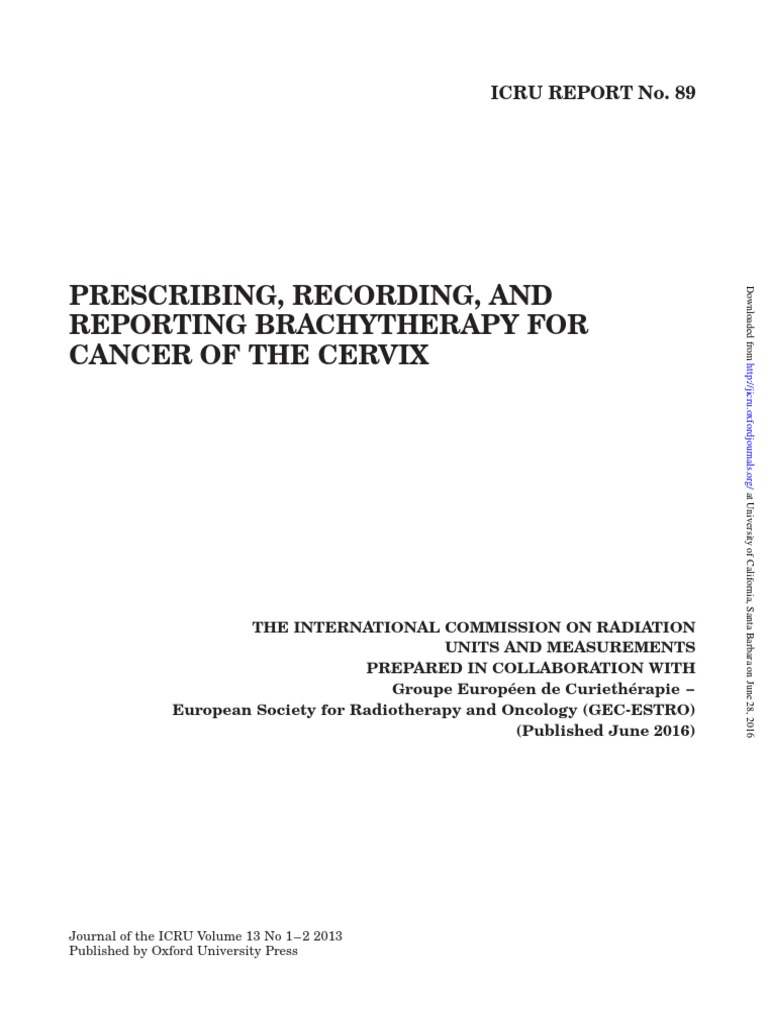 Icru 89 | PDF | Dosimetry | Ionizing Radiation