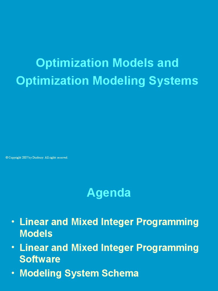 Optimization Modeling For SC | PDF | Mathematical Optimization | Linear ... Optimization Modeling For SC | PDF | Mathematical Optimization | Linear ...