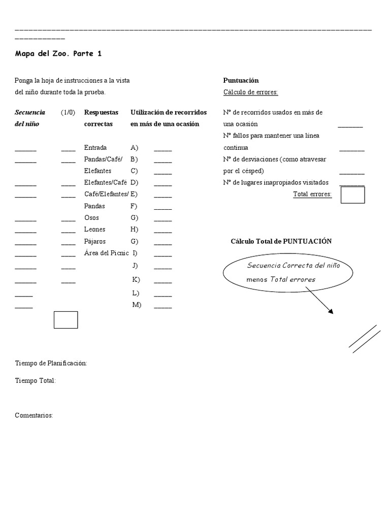 Mapa Del Zoo Registro 1 | PDF