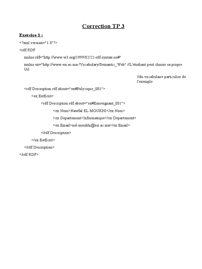 Correction TP 3 | PDF