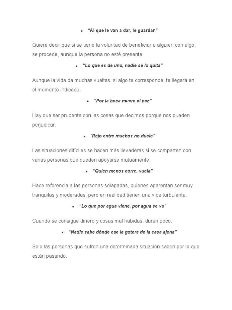 Refranes Afros | PDF