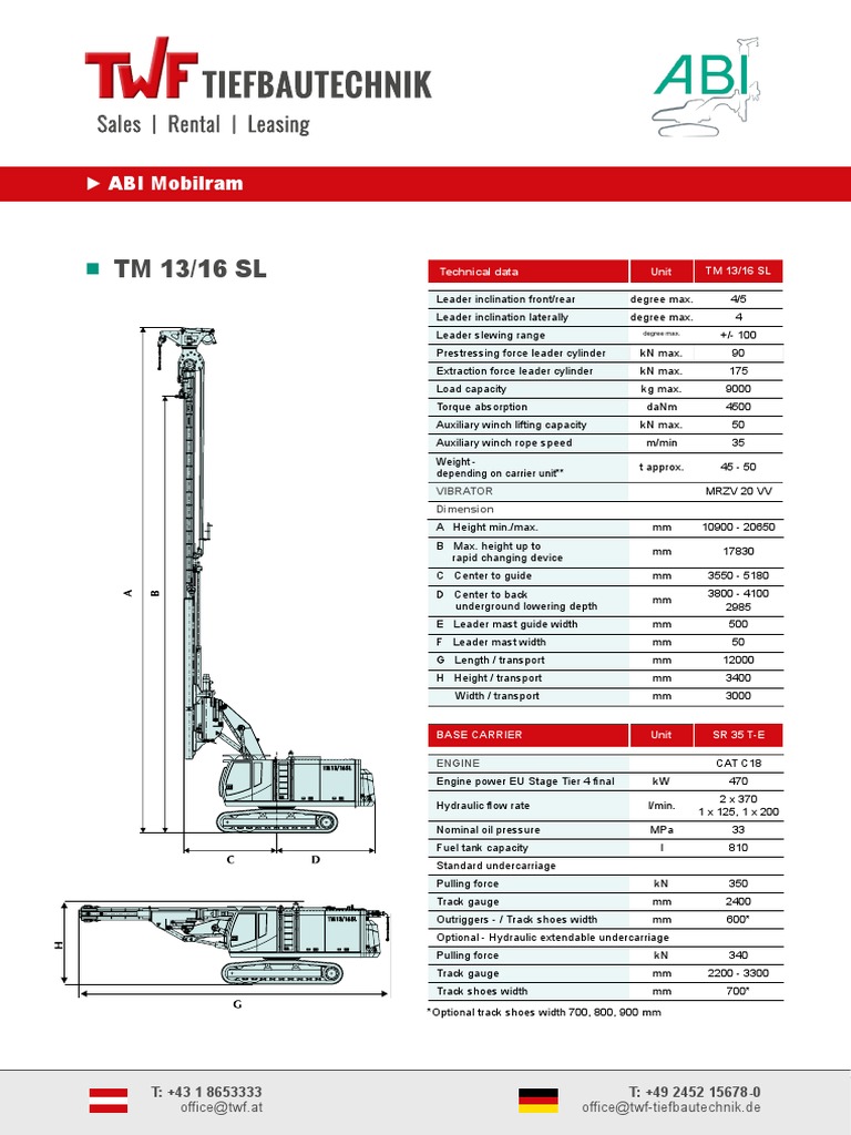 ABI TM 13 16 SL - Eng | PDF | Machines | Vehicle Technology