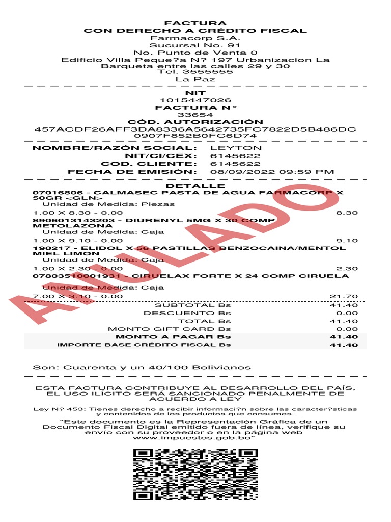 Factura 1015447026 33654 2D5B486DC0907F852B0FC6D74 | PDF