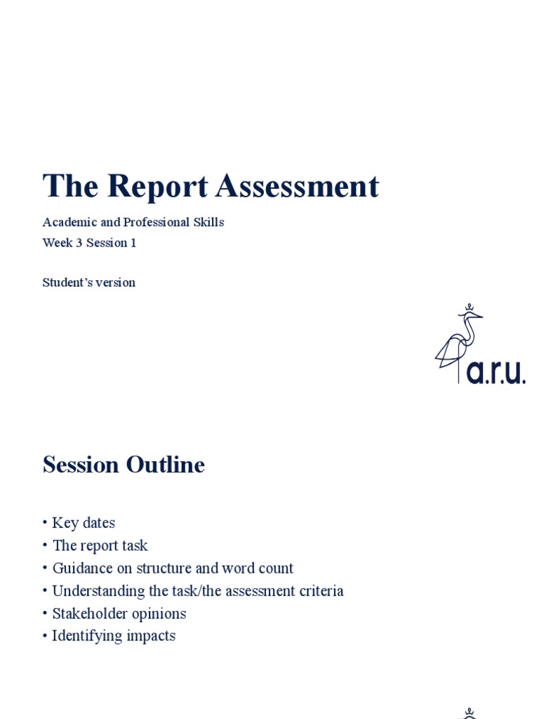 3.1 APS Students PPT The Report Assessment | PDF | Turnitin | Citation
