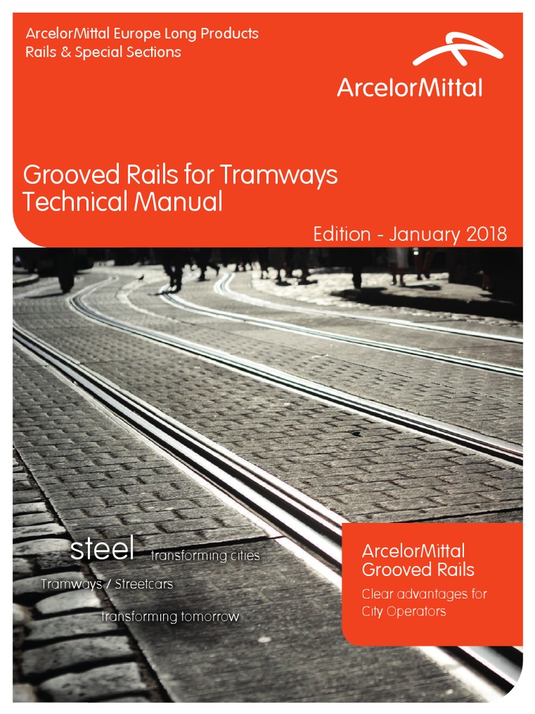 Tram Grooved Rails New Catalog January 2018 | PDF | Rail Transport | Steel