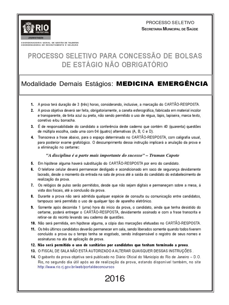 Demais - Estagios - MED - EMERGENCIA Suseme 2017 | PDF | Sepse | Gravidez
