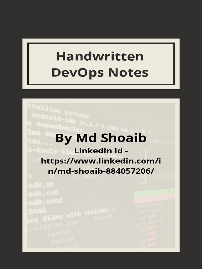 Devops Full Note by Bhupinder Sir | PDF