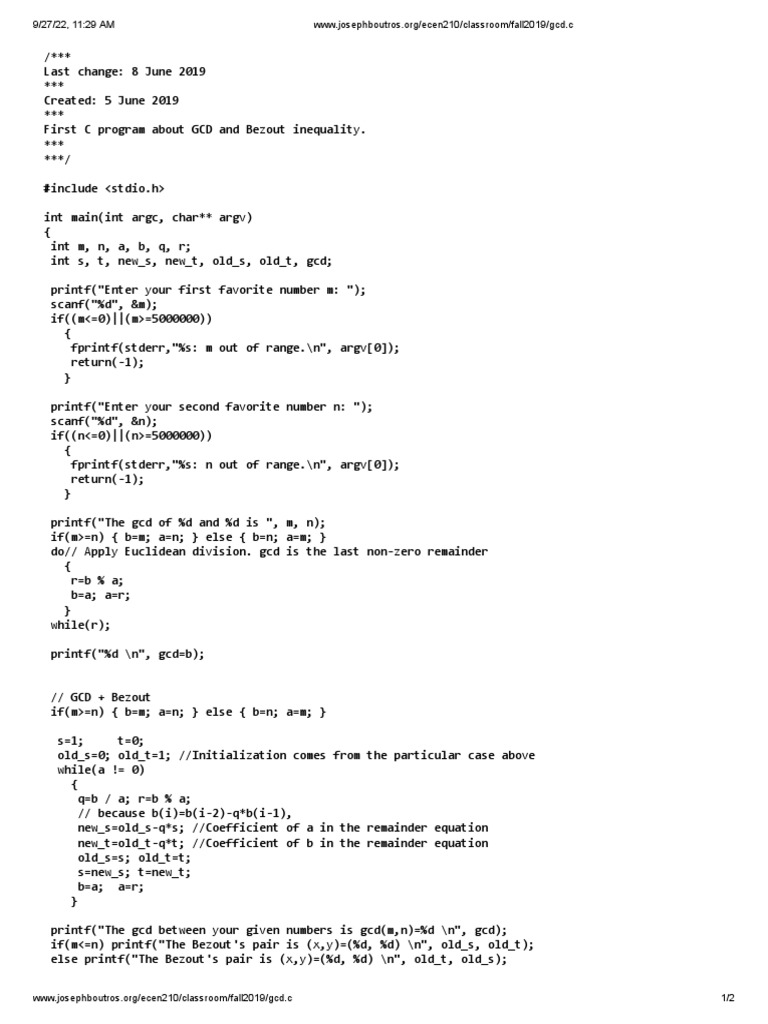 GCD | PDF | Technology & Engineering