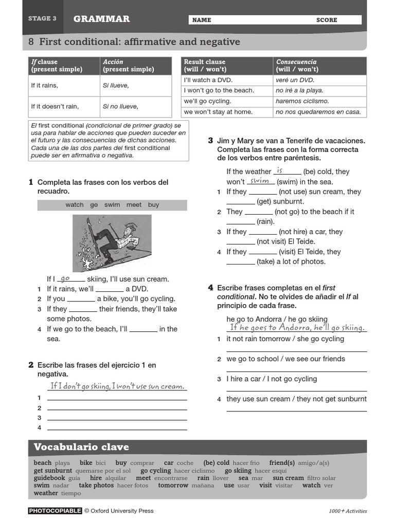 67 8 First Conditional - Affirmative and Negative | PDF