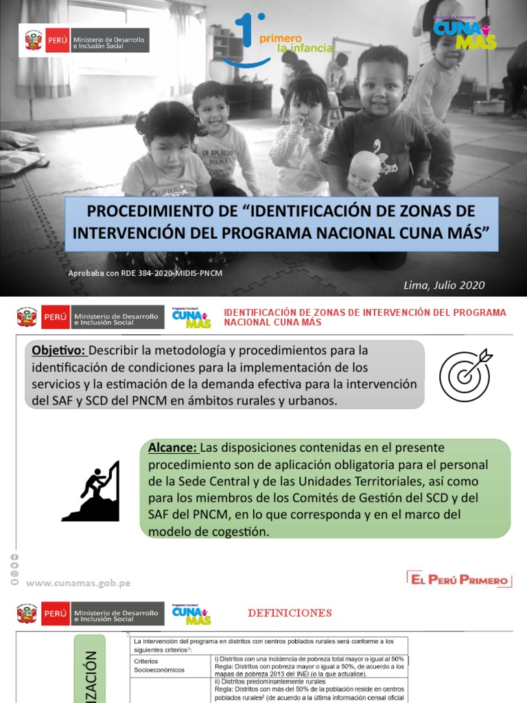 1 Identificación de Zonas de Intervención Del PNCM | PDF | Pueblos ...