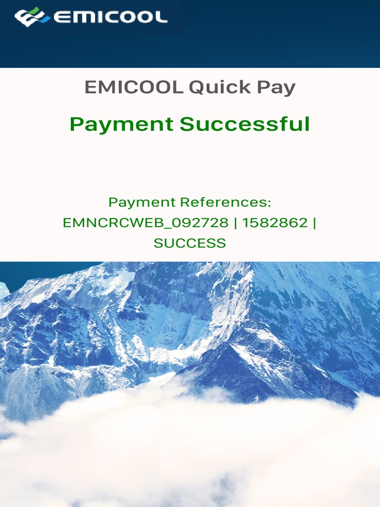 Emicool Quick Pay | PDF