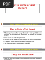 Industrial Visit Report Format Guide | PDF