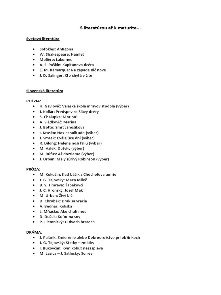 Kritériá Hodnotenia SJL-1 | PDF