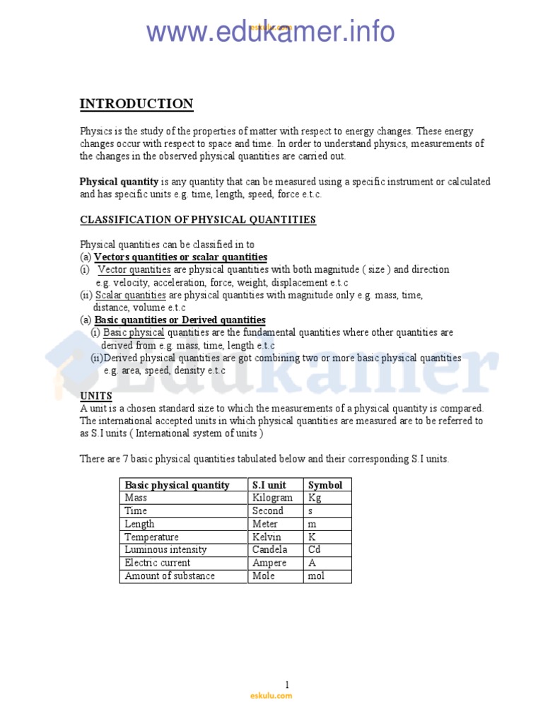 Physics Grade 10 To 12 Pamphlet | PDF | Weight | Density