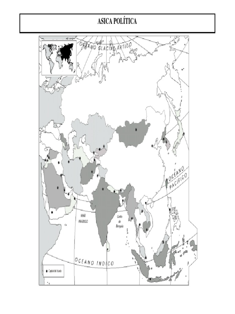 Mapa Mudo Politico Asia | PDF