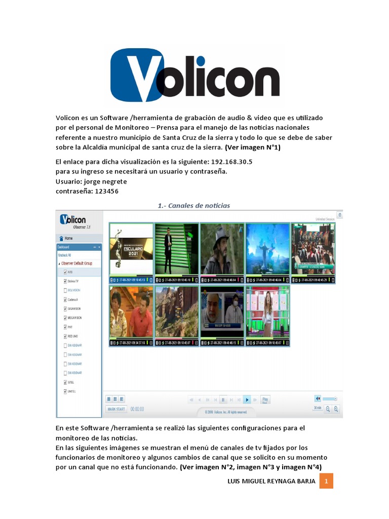 Manual de Conf para El VOLICON | PDF | Televisión | Tecnología de ...