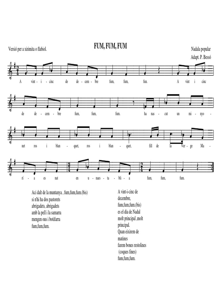 Fum Fum Fum. | PDF