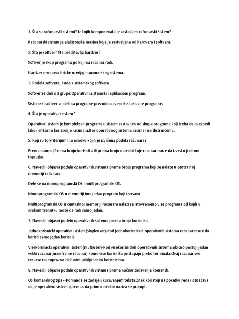 Informatika 11 Lekcija Domaci | PDF