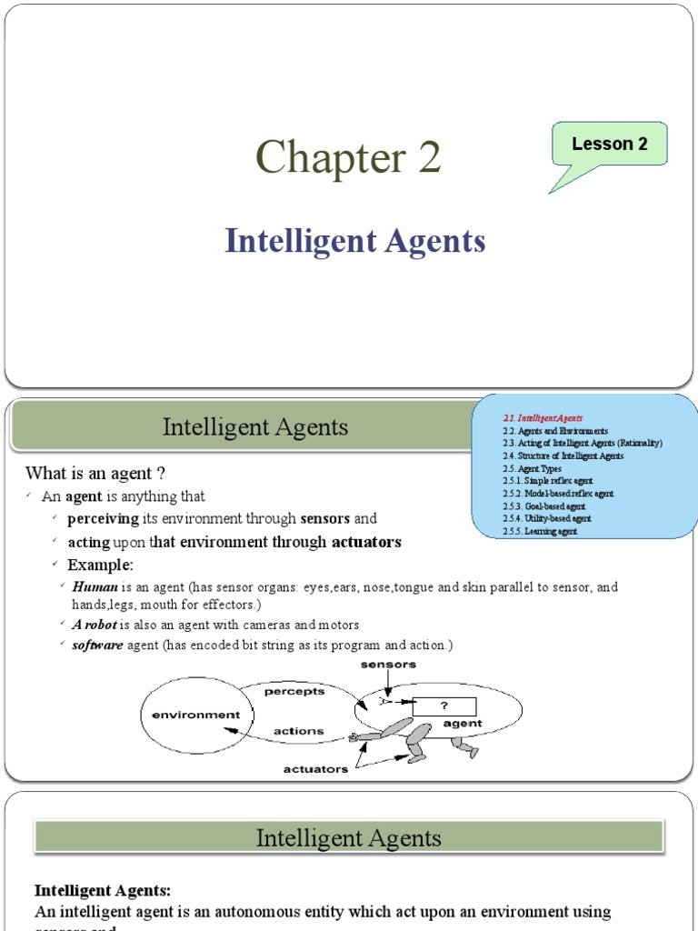 CoSc4142 AI Chapter 2 | PDF | Artificial Intelligence | Intelligence (AI) & Semantics