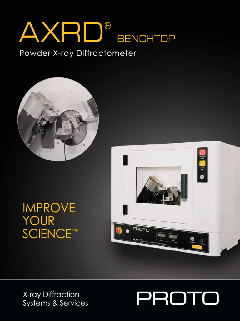 AXRD Benchtop Specifications Guide | PDF | Vacuum Tube | X Ray