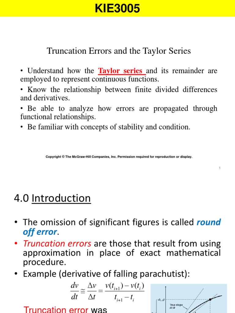 Lecture Wk4 Ch4 | PDF | Finite Difference | Derivative
