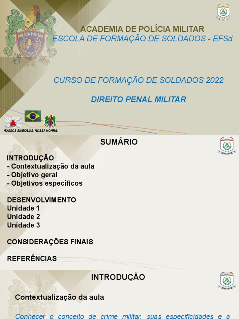 DPM 2022 - EFSD Unidades I e II - Atual 12dez | PDF | Crimes | Crime e ...