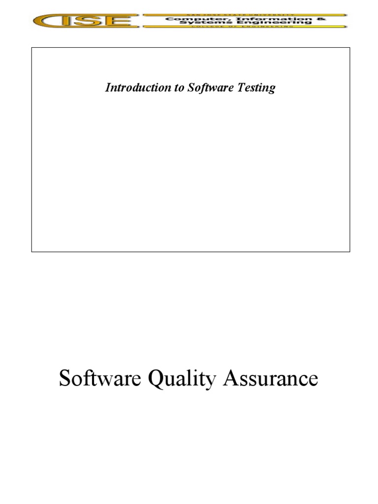 test-SQA Introduction | PDF | Software Testing | Unit Testing