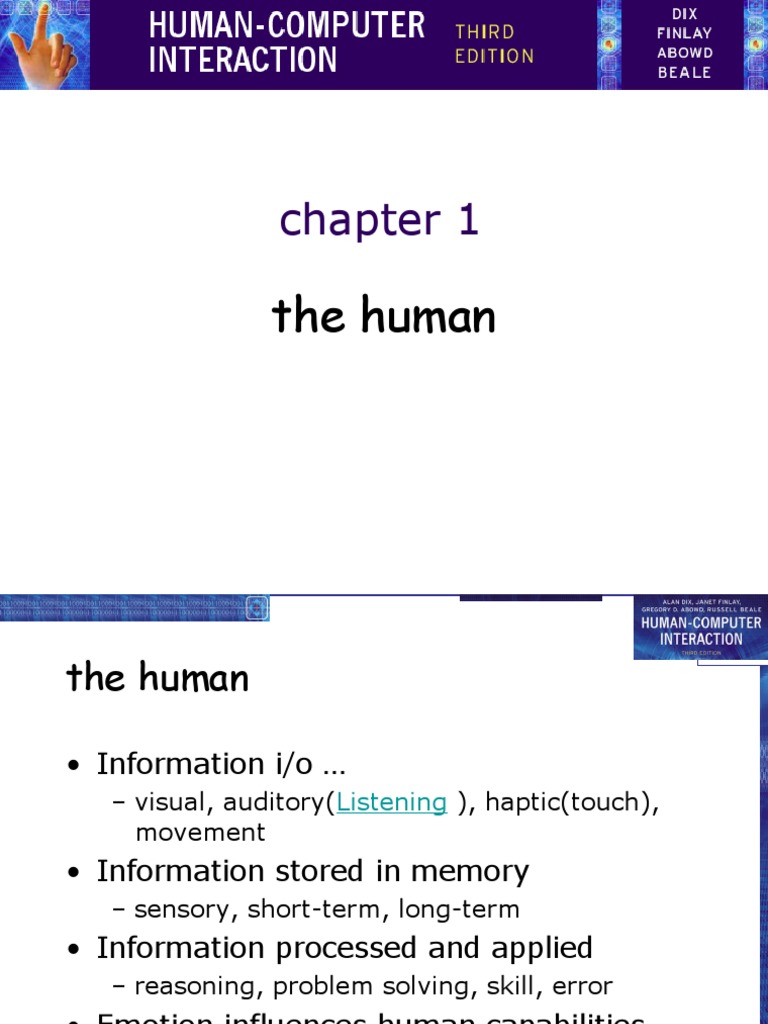 Chapter 1 Alan Dix | PDF | Perception | Visual Perception