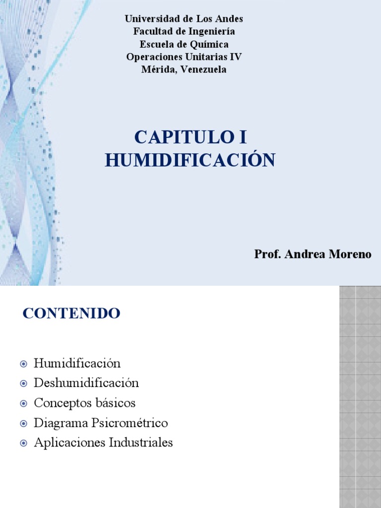 Humidificación | PDF | Humedad | Fase (materia)