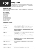 Understanding the Pathfinder Pledge and Law | PDF | God | Theology
