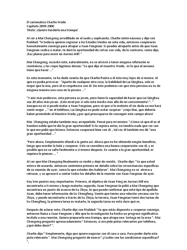 EL YERNO MILLONARIO Capítulo 2899-2900 | PDF